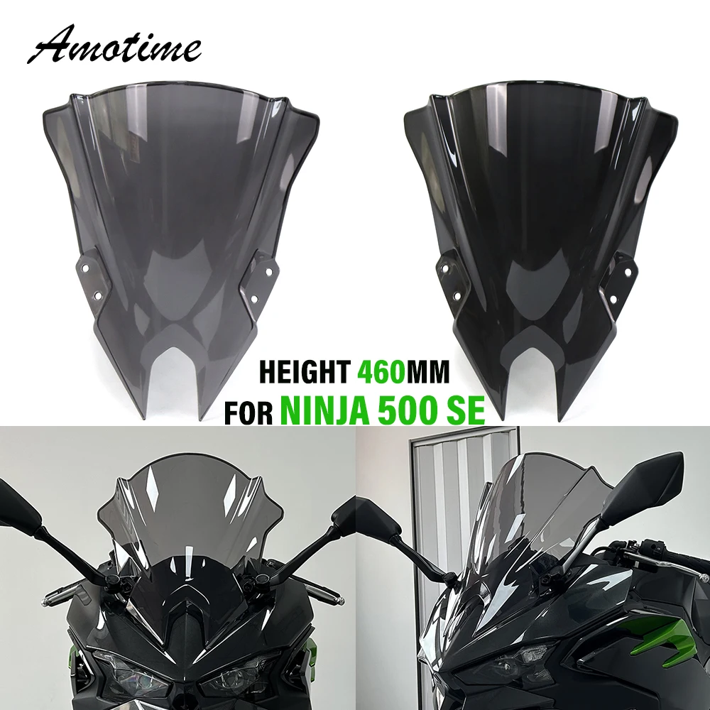 Windshield-For-Kawasaki-NINJA-500-SE-NINJA500-2024-Double-Bubble-WindScreen-Motorcycle ...