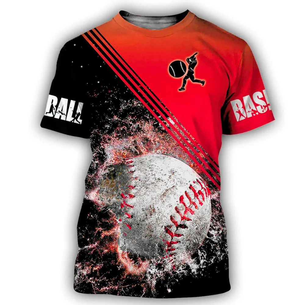 Baseball-Print-T-Shirt-For-Men-Loose-Sweatshirt-Tops-Summer-Hot-Sale ...