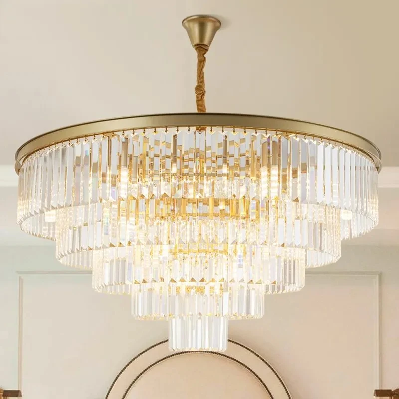 Lustre-de-cristal-moderno-minimalista-estilo-americano-sala-de-estar ...