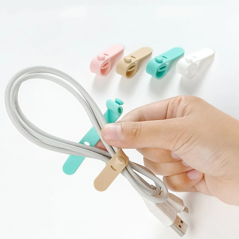 Couleur Mixed-4PCS Téléphone Portable Câble Enrouleur Écouteur Clip ...