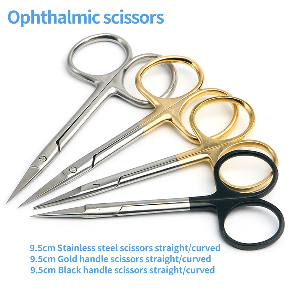 Gold-handle-double-eyelid-suture-scissors-for-ophthalmology-buried ...