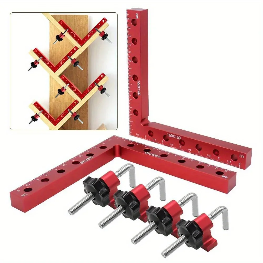 90 Degree Positioning Squares Right Angle Clamps, 160mm Aluminum Fixing ...
