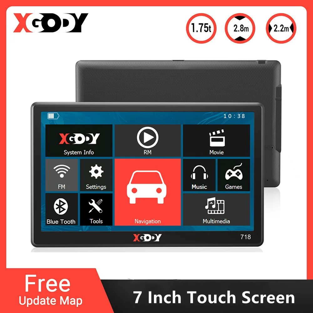 Xgody 7.0 Inch Car GPS Navigation Vehicle GPS Navigator For Truck With ...