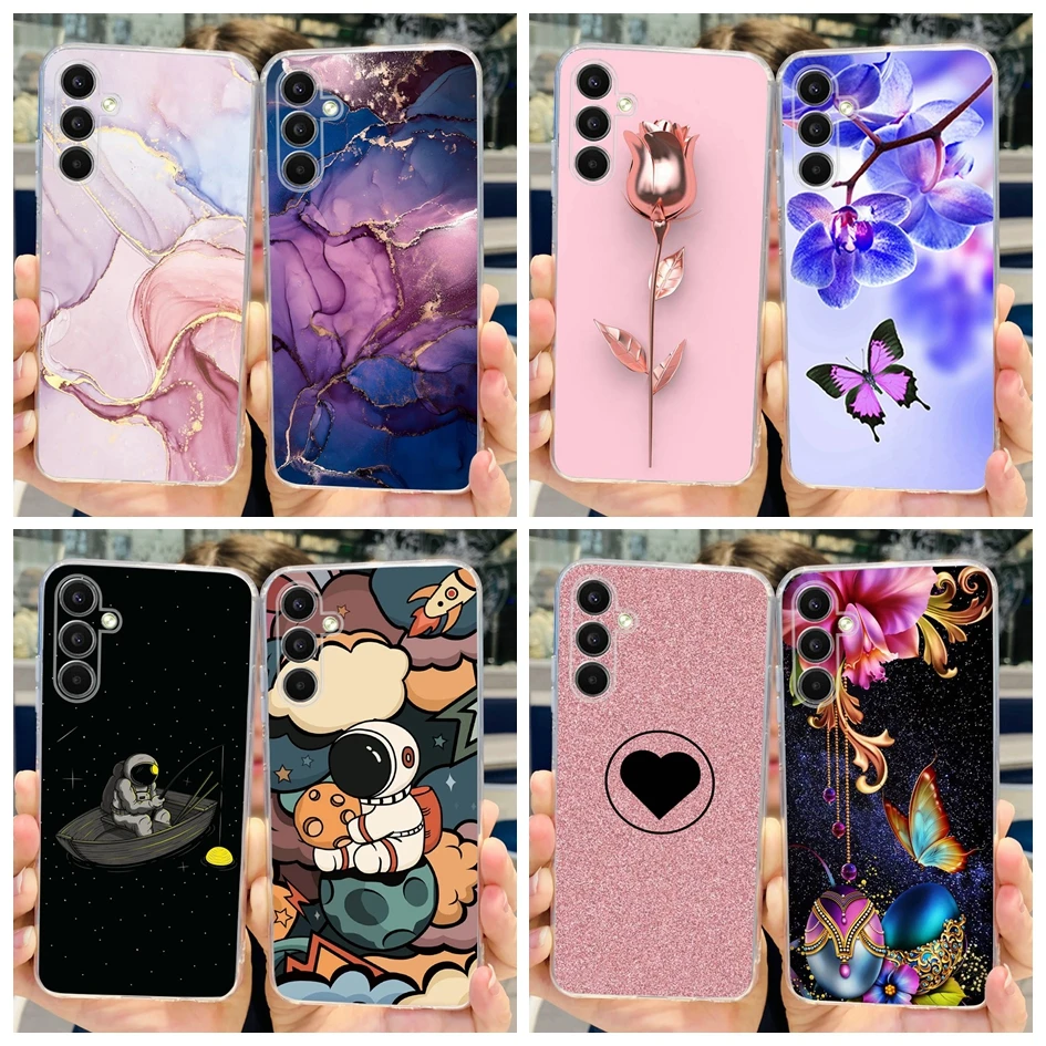 For Samsung Galaxy A24 4G Case SM-A245F A 24 Back Cover Popular Marble ...