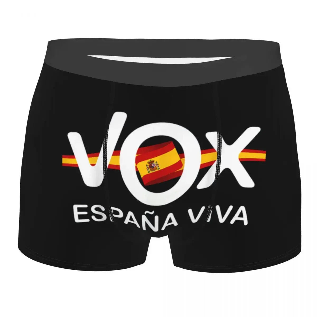 Male Sexy Spain Flag Espana Viva Vox Underwear Boxer Briefs Men Stretch ...