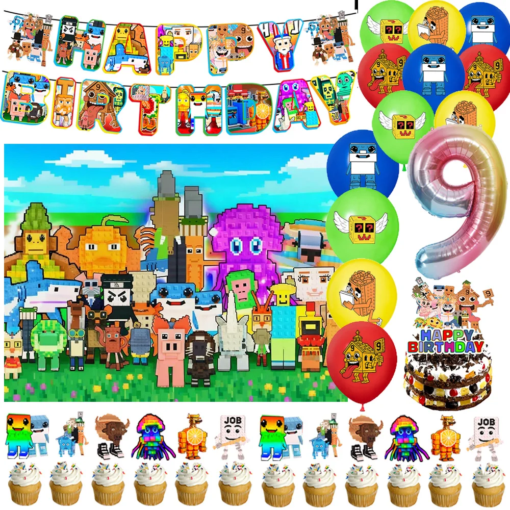 Steal n Catch The Brainrot Theme Birthday Party Decorations Number ...