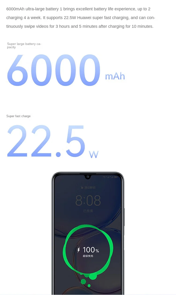 HUAWEI Enjoy 60 Smartphone HarmonyOS 6.75 inch TFT LCD Dual SIM 6000 ...