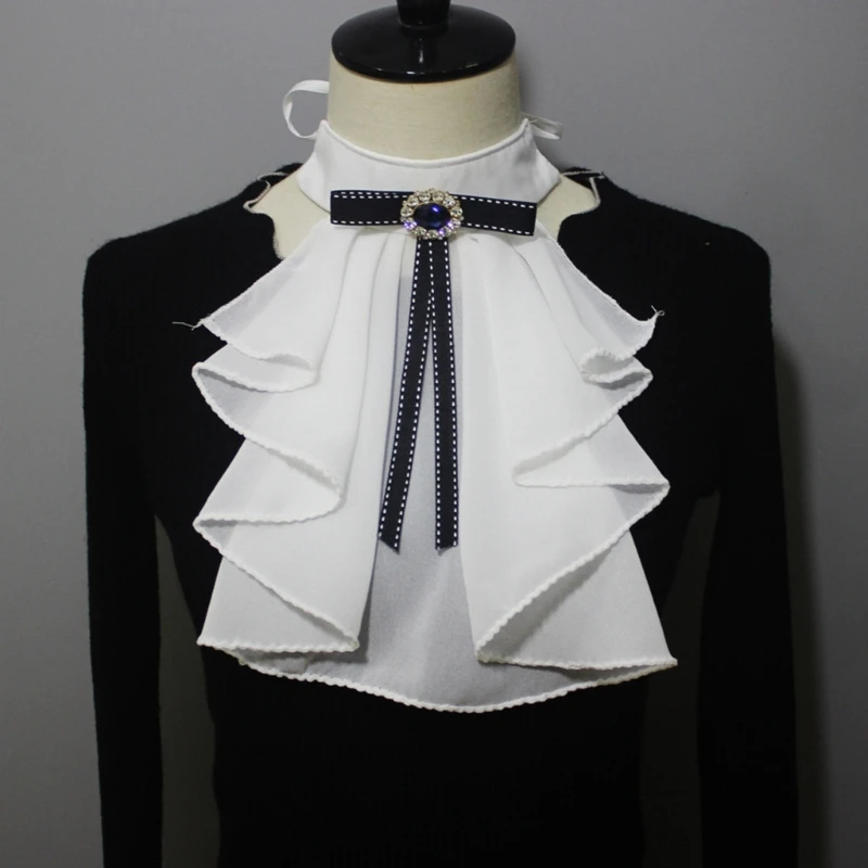Vintage-mujer-Jabot-Collar-Bowknot-cuello-accesorios-Punk-victoriano ...