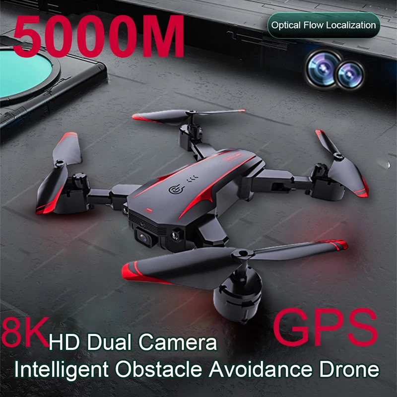 Novo Drone 5000M 8K 5G GPS Drone Fotografia Aérea HD Profissional FPV ...