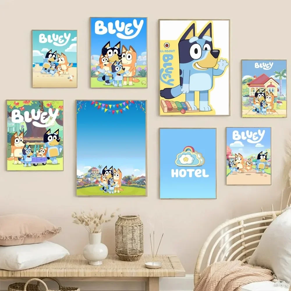1pc-B-Bluey-Season-Poster-HD-Posters-Home-Room-Bar-Cafe-Decor-Art-Wall ...