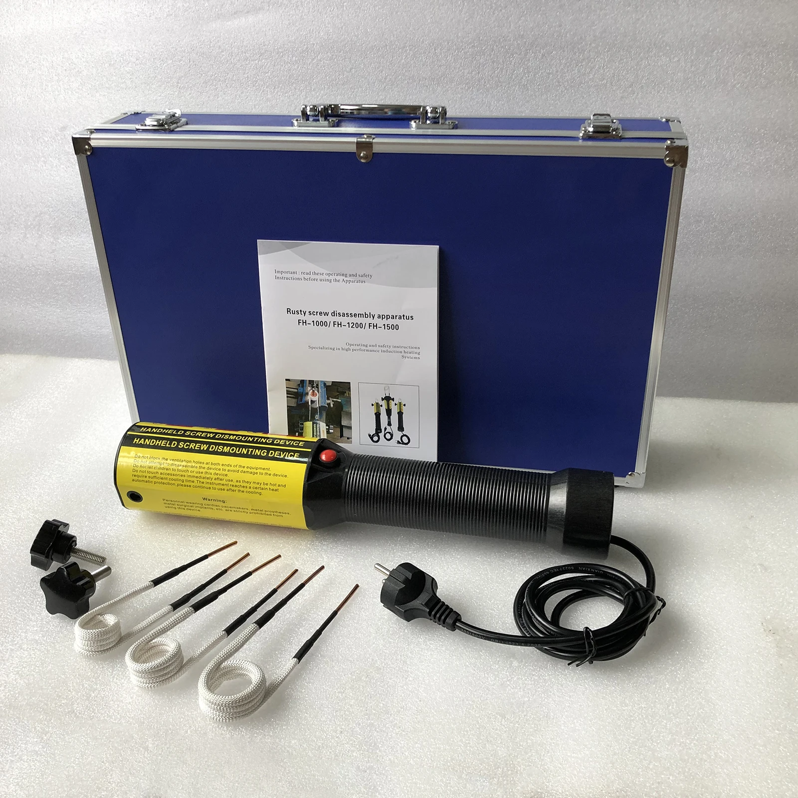 1200W-Flameless-Electromagnetic-Mini-Induction-Heater-With-3-Pieces ...