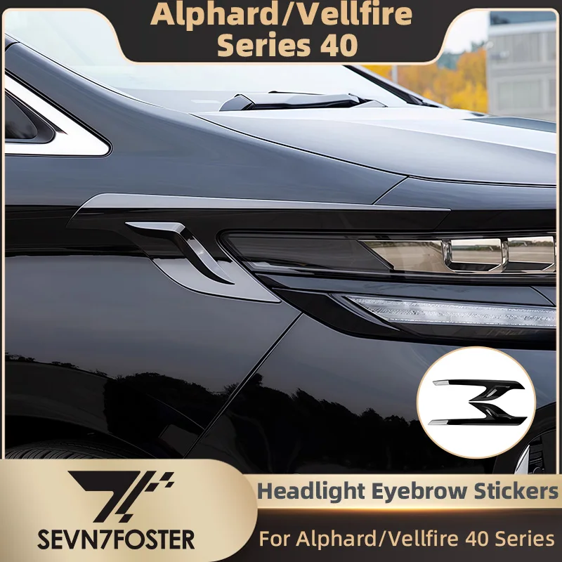 Car Headlight Eyebrow Stickers For Alphard Vellfire 40 Series Headlight ...