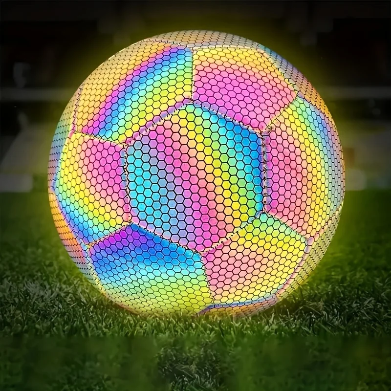 1pc-Size-5-Reflective-Football-Luminous-Colorful-Soccer-Ball-For-Indoor ...