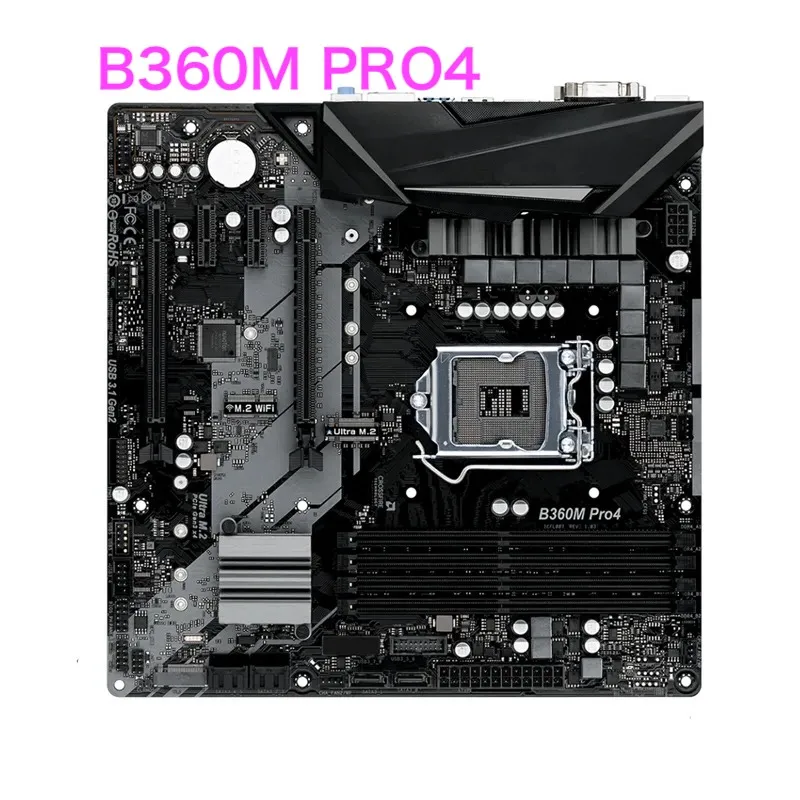 اللوحة الأم Asrock B360M PRO4 تدعم الجيل الثامن من وحدة المعالجة ...