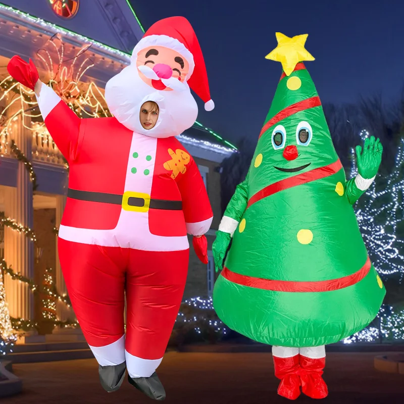 Christmas-Inflatable-Costume-Santa-Claus-Snowman-Xmas-Party-Doll ...