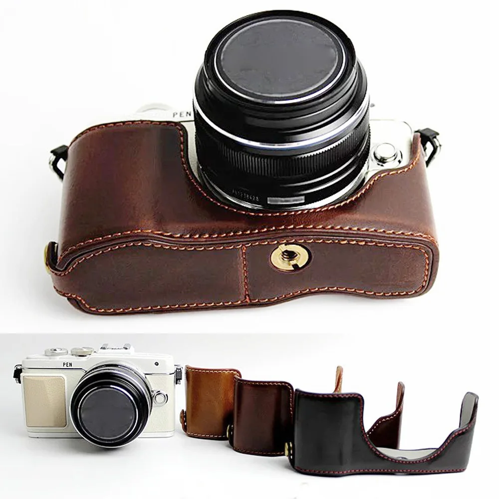 Genuine-Real-Leather-Half-Camera-Case-Grip-for-OLYMPUS-E-PL7-EPL7-E-PL8 ...