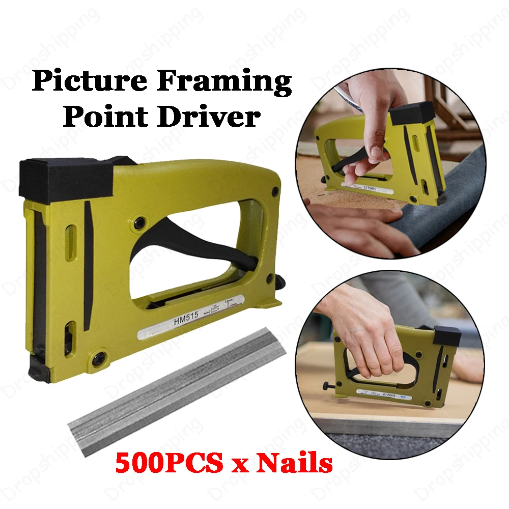 Picture-Framing-Point-Driver-Metal-Hand-Picture-Frame-Tool-With-500PCS ...