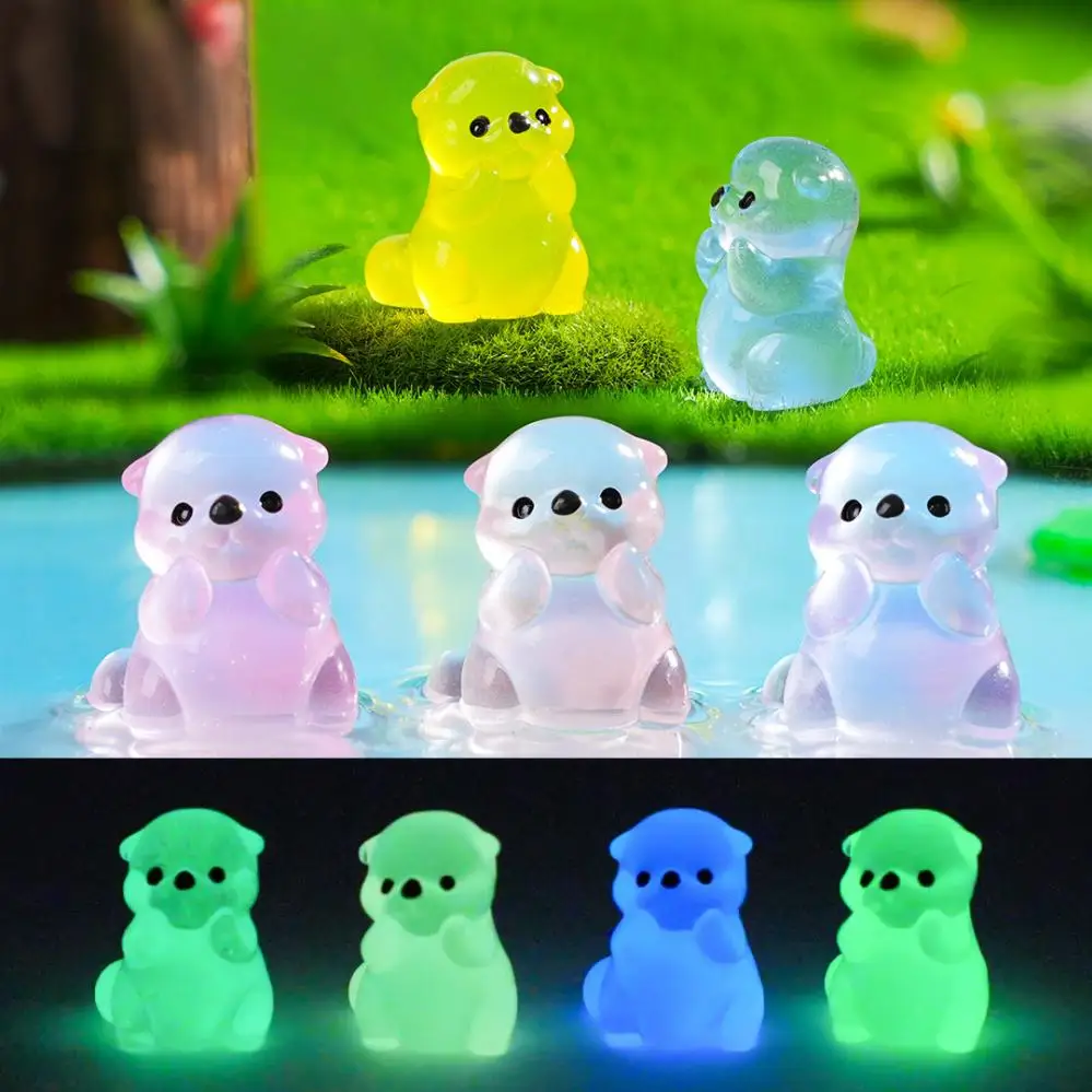 10/20pcs Luminous Mini Resin Marine Animals Glow in The Dark Cute Sea ...