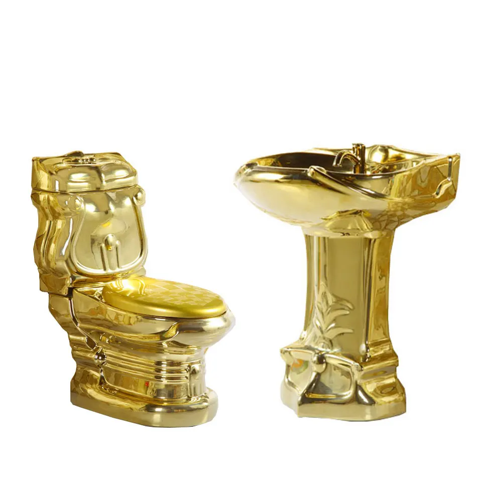 Luxus-sanit-r-ware-goldene-farbe-badezimmer-wc-set-wc-zwei-st-ck ...