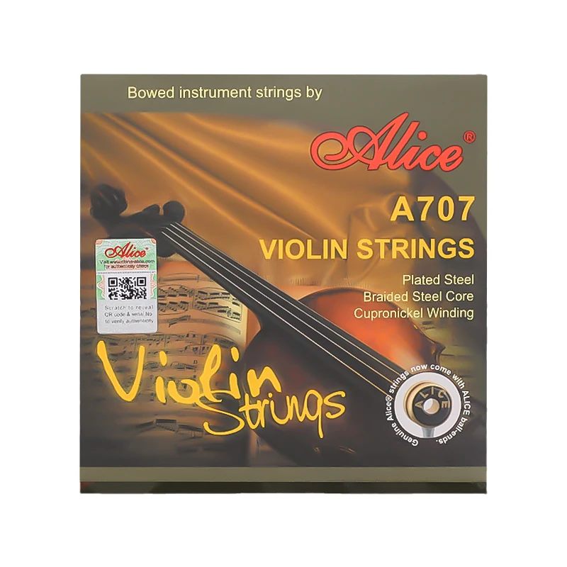4 Pcs/Set Alice A707 Violin Strings 1st 4th 1 Set E A D G for 1/8 1/4 1 ...