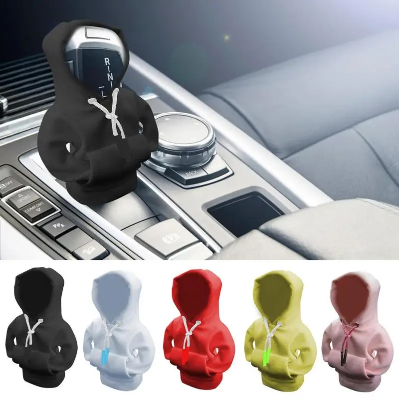 Universal-Car-Shift-Knob-Cover-Styling-Hoodie-Gear-Lever-Handle-Kit ...