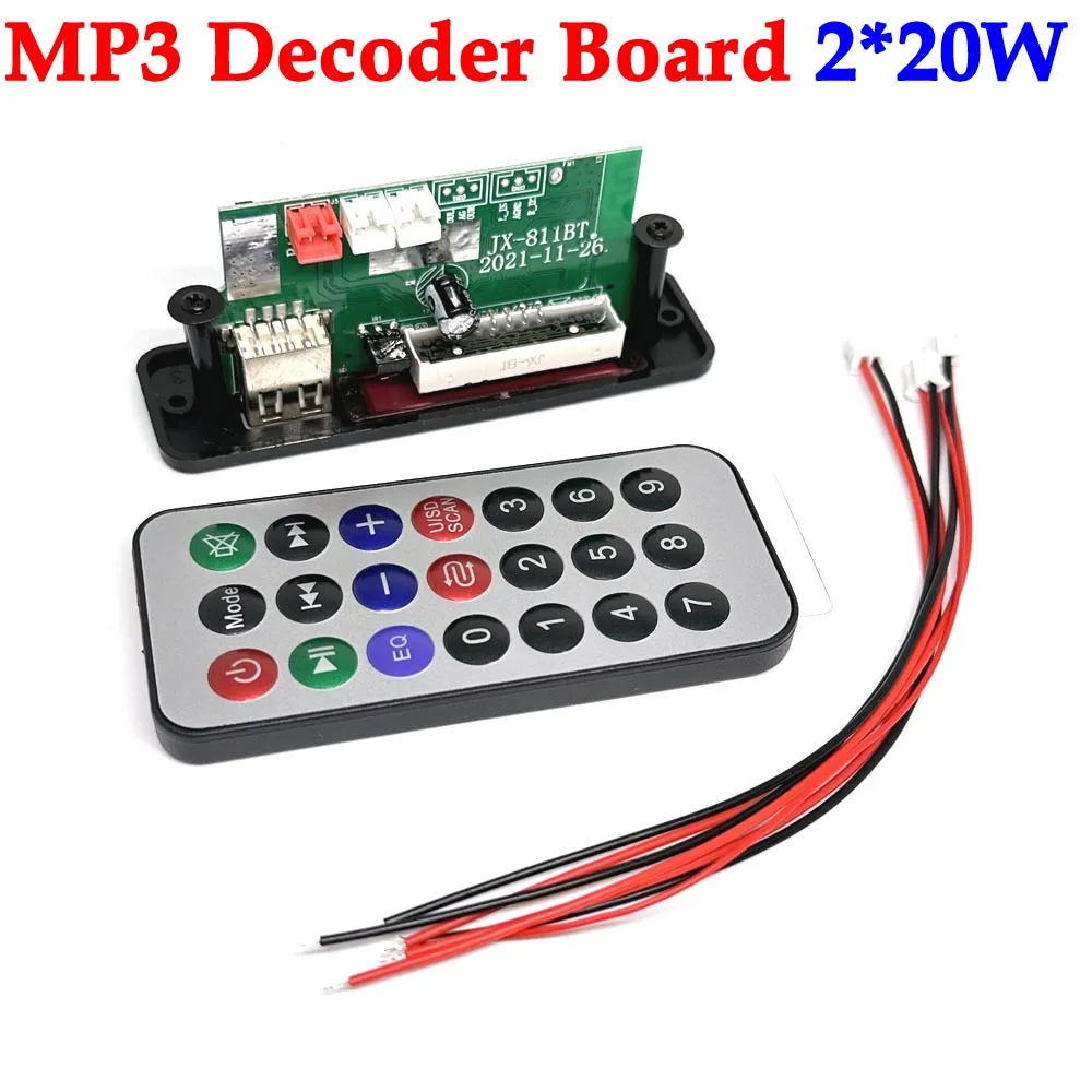 MP3-Bluetooth-5-0-MP3-Player-Decoder-Board-FM-Radio-TF-USB-5-12V-AUX ...
