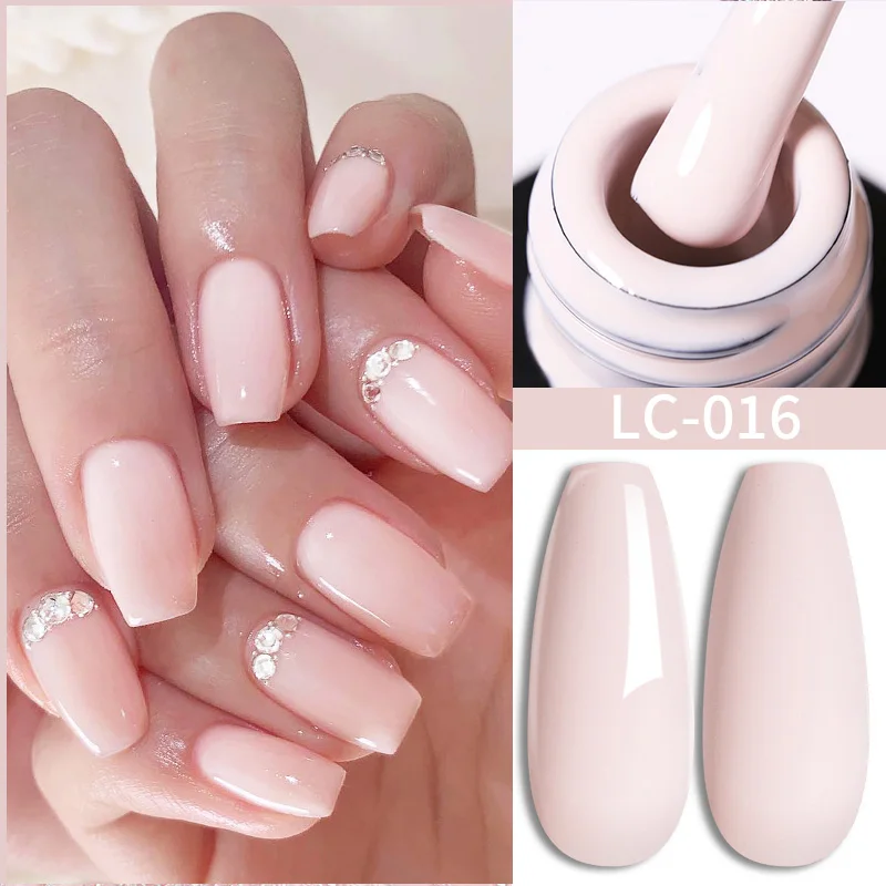 LILYCUTE-7-ml-Nude-Gel-Nagellack-Hellpfirsichrosa-184-Farben-Fr-hling-Sommer-Semi-Permanent-Base ...