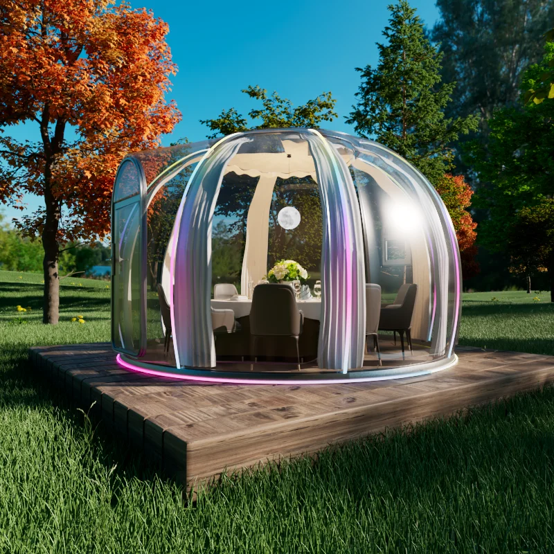 Outdoor Waterproof Luxury Polycarbonate Bubble Dome Tent House with ...