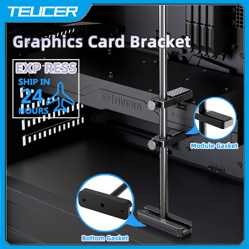 TEUCER-Alum-nio-Alloy-Graphics-Video-Stand-Suporte-GPU-Oxida-o-de-nodo ...