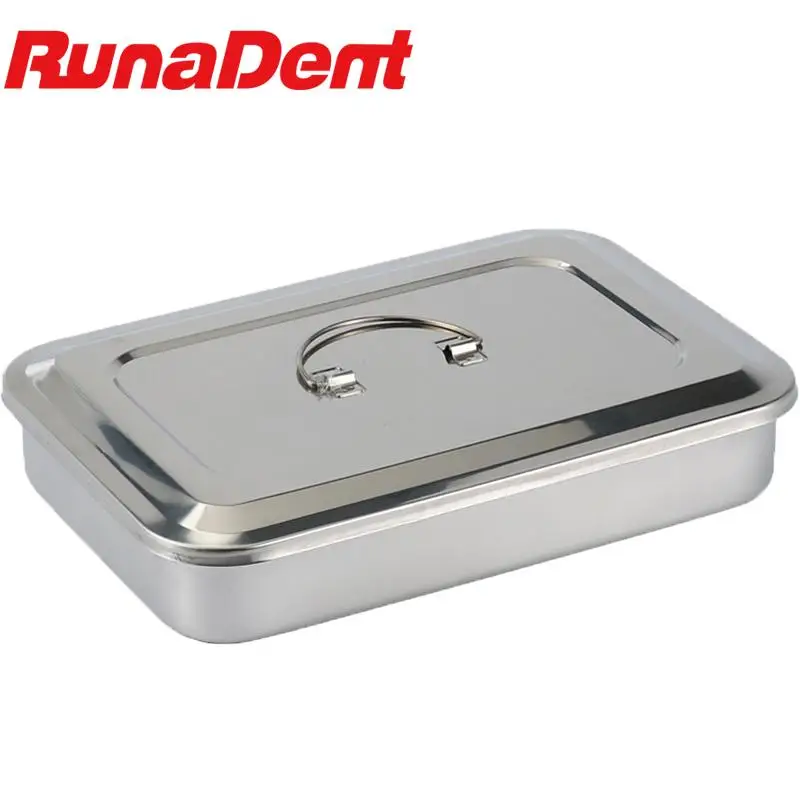 Stainless-Steel-Thick-Sterilization-Tray-Box-with-Cover-Witht-Out-Hole ...