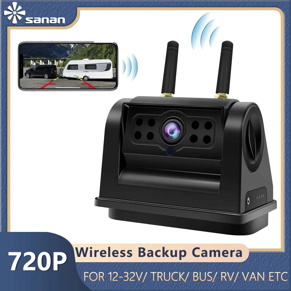 12-32V-HD-Wireless-Magnetic-Backup-Camera-Rechargeable-6700mAh-Battery ...