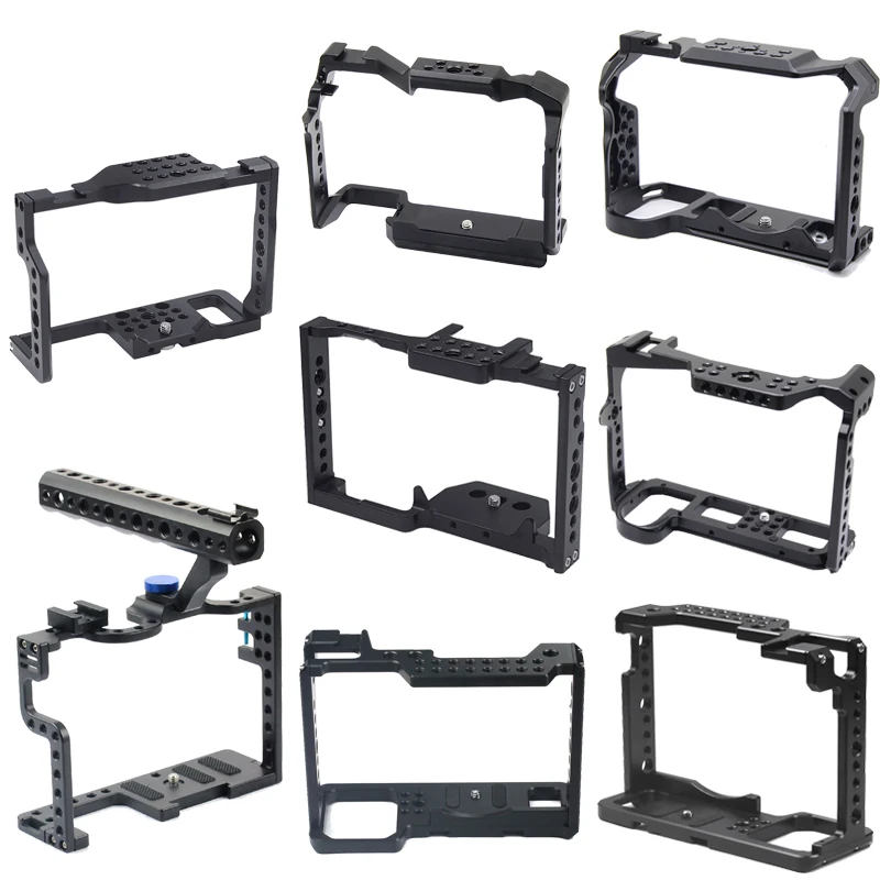 Camera-Cage-for-Panasonic-with-Cold-Shoe-Mount-Vlog-Video-Photograthy ...