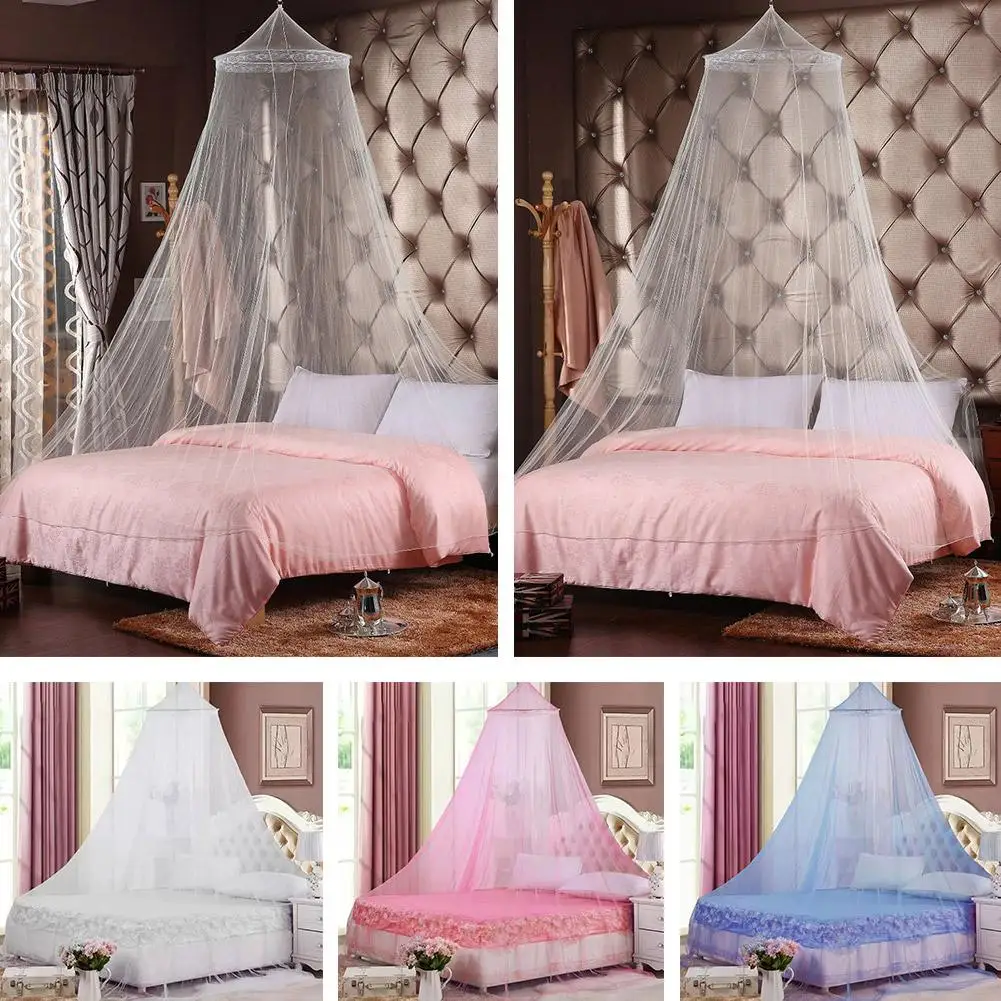 Elegant-Hung-Dome-Mosquito-Net-For-Double-Bed-Princess-Girl-Insect-Net ...