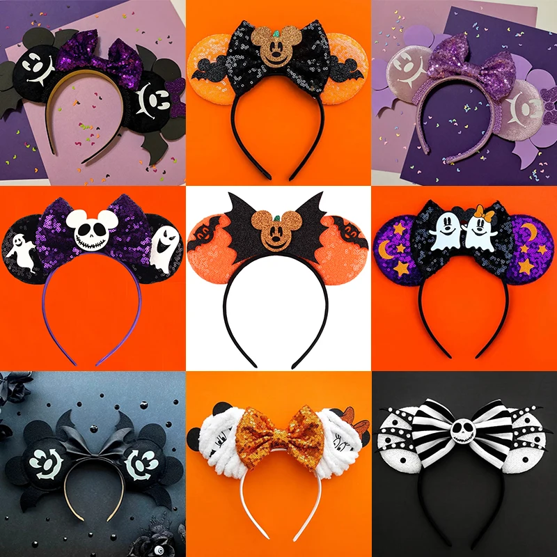 Disney-Mickey-Mouse-Ears-Headbands-Halloween-Ghost-Bat-Headband-for ...