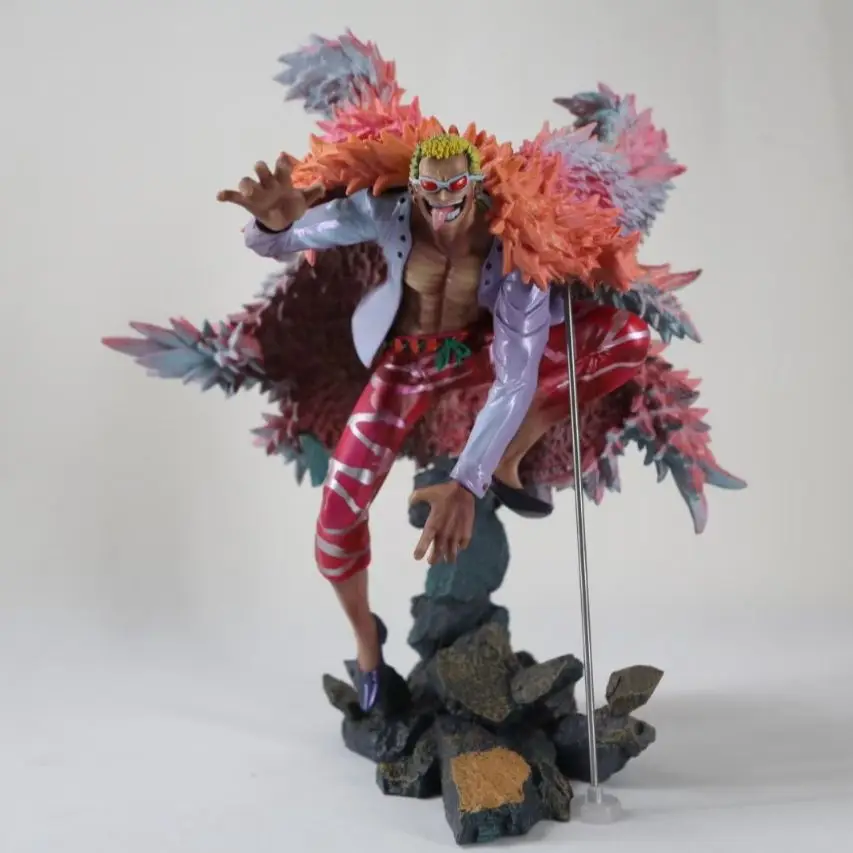 Anime One Piece Donquixote Doflamingo Red Suit Ver. PVC Action Figure ...