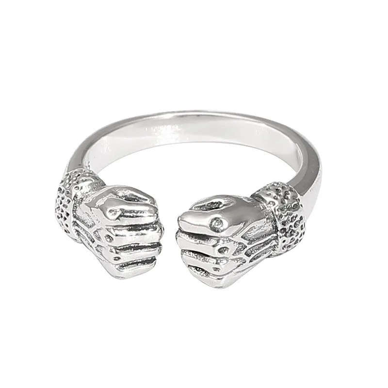 002-JZ-95-ZFSILVER-Silver-925-Fashion-Adjustable-Retro-Exaggerated ...