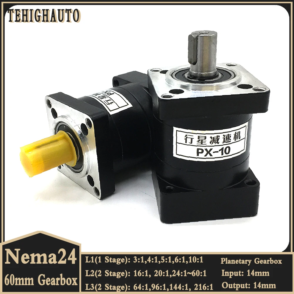 60MM-Step-down-Gearbox-for-Servo-Motor-Nema24-Speed-Reducer-Ratio-3-1-5 ...