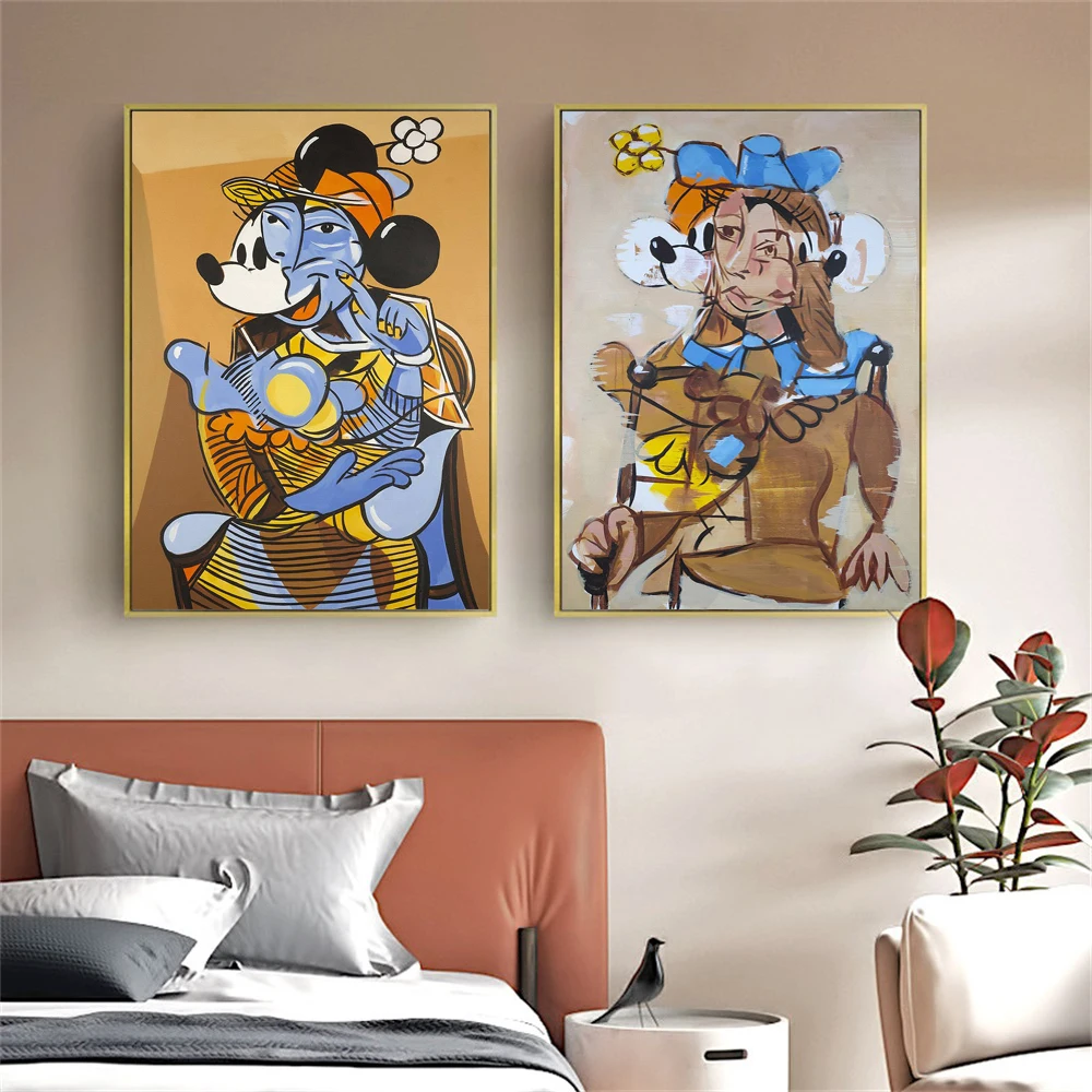 P-ster-de-Arte-de-Mickey-Mouse-de-Disney-arte-de-pared-Pop-moderno ...