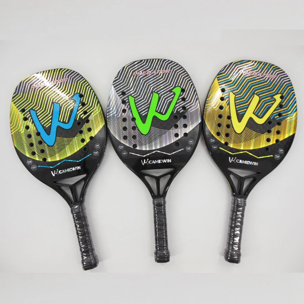 Camewin-Padel-Racket-12K-Full-Carbon-Fiber-Rough-Surface-With-Cover-Bag ...