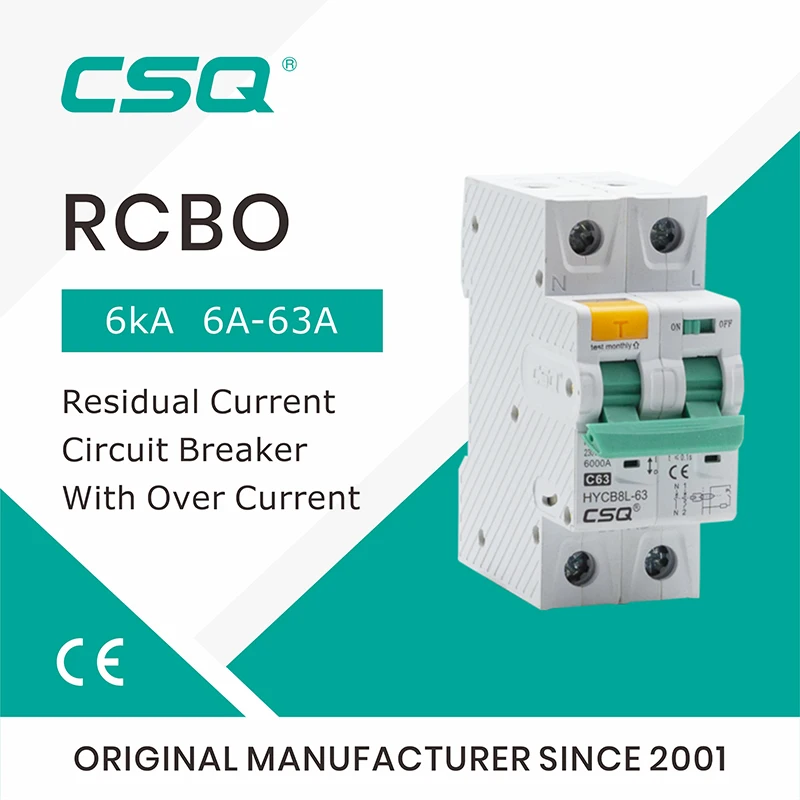 CSQ-Type-A-RCBO-1P-N-6A-10A-32A-63A-6KA-Electromechanical-Residual ...
