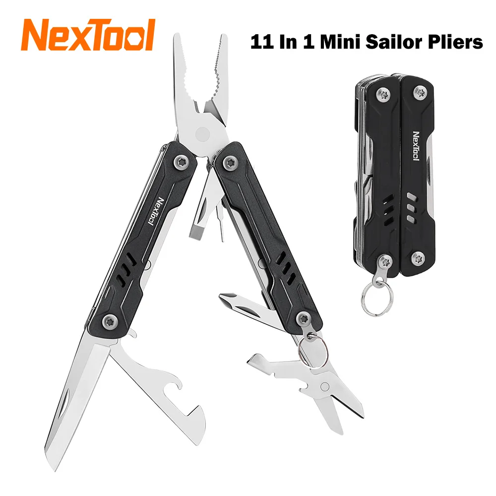 NexTool-11-In-1-Mini-Sailor-Pliers-Multi-Tool-Folding-Scissors-Screwdriver-Portable-EDC-Outdoor ...