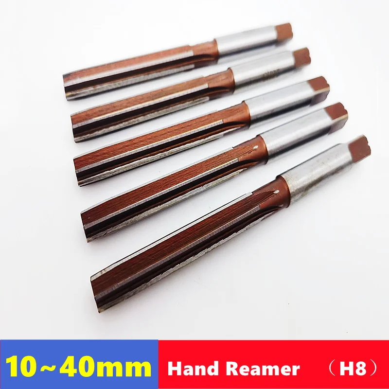 H8 manual straight slot reamer 10-40mm, 9Sicr manual square shank ...