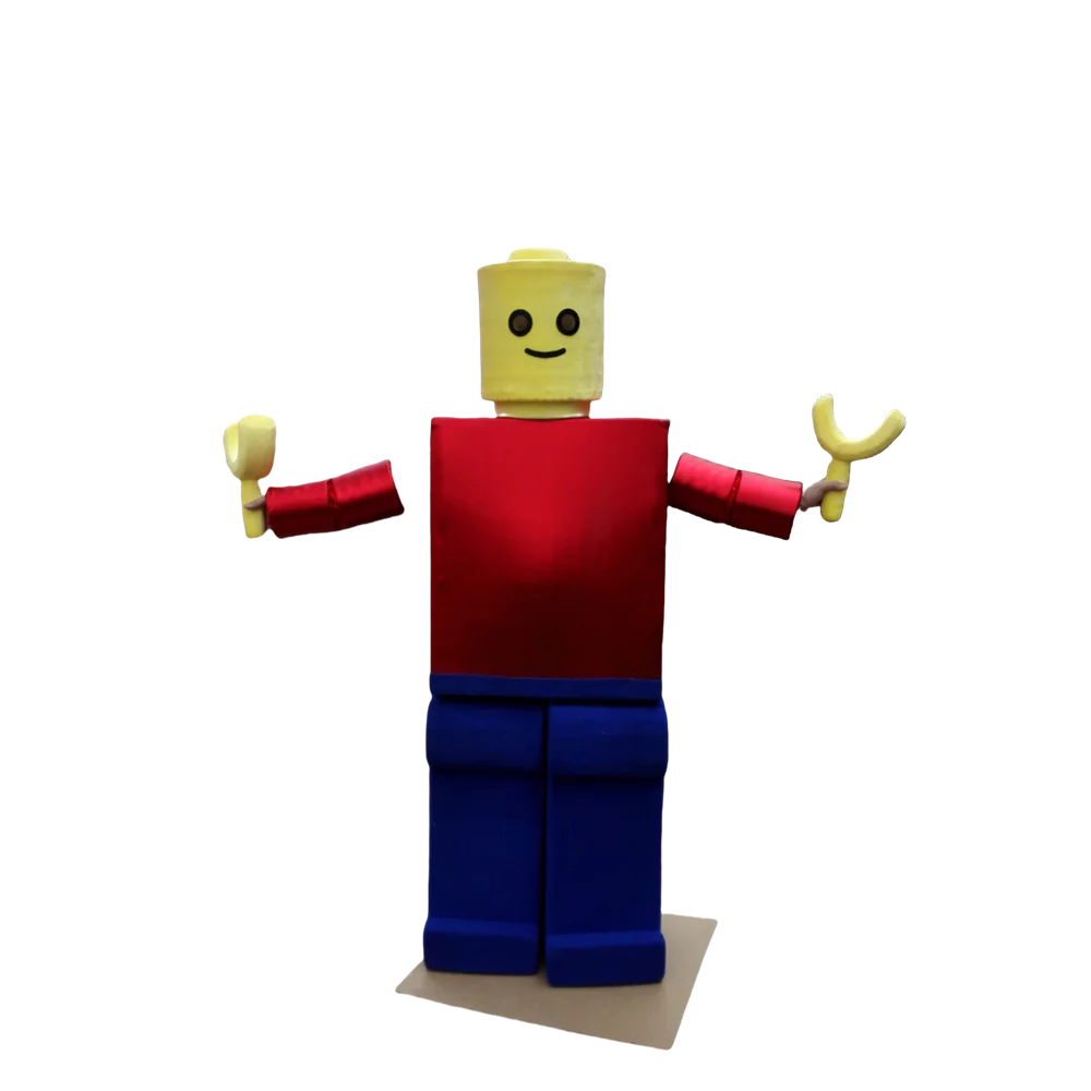 lego man mascot costume hero custom fancy costume anime cosplay kit ...