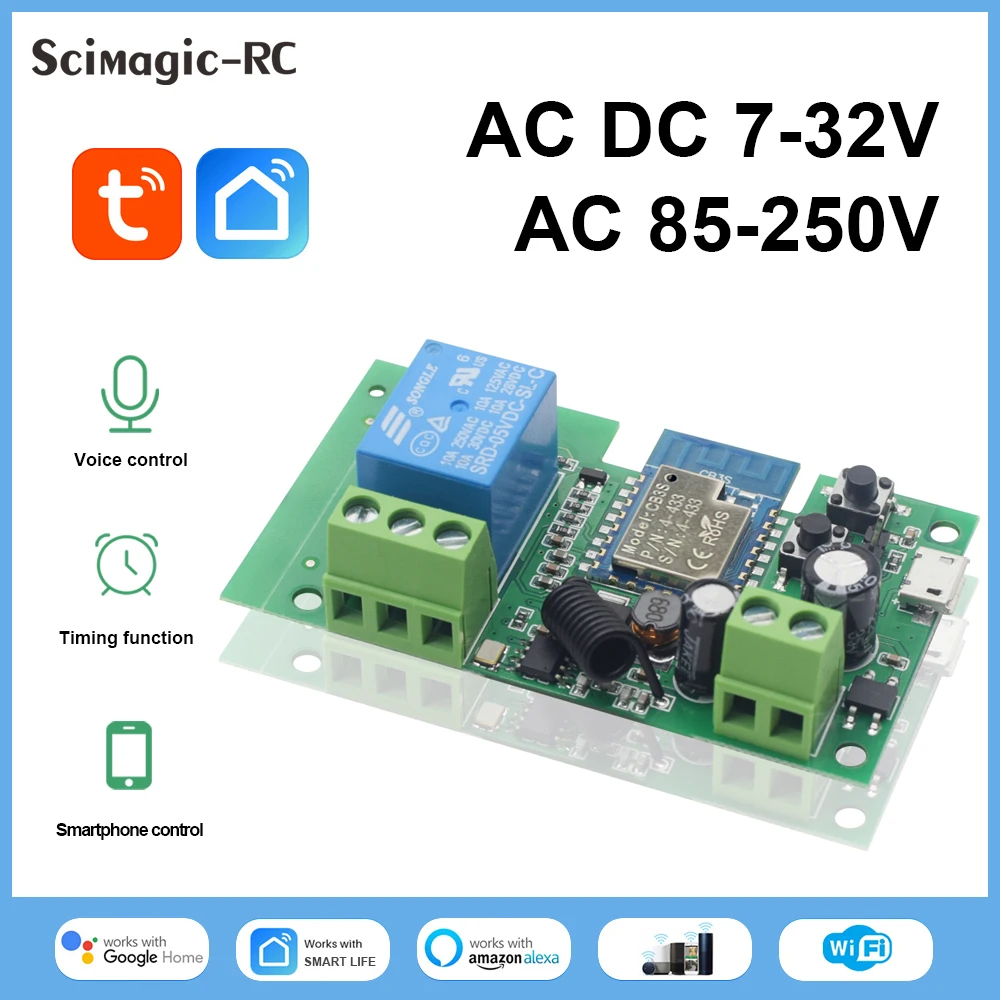 1CH-Tuya-Smart-Remote-Control-Wireless-Wifi-Switch-12V-Module-DC7-32V ...