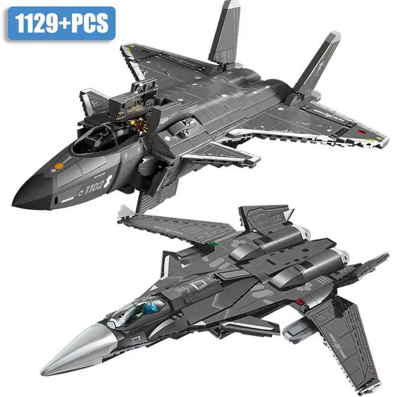 Military Series Jump Jets J-35 Shipboard Aircraft Building Blocks Moc ...