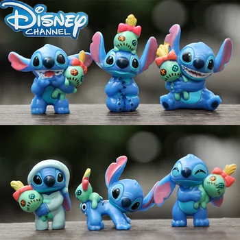 Toys 6Pcs/Set Disney Lilo & Stitch New Toys Mini Hugging Stitch Doll ...