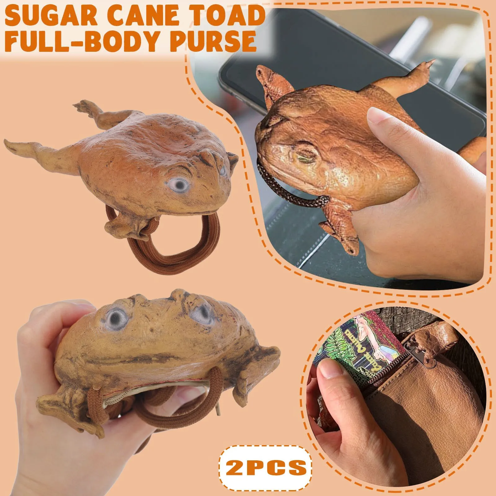 Decoration Storage Gifts | Realistic Frog Wallet | Realistic Frog Purse ...