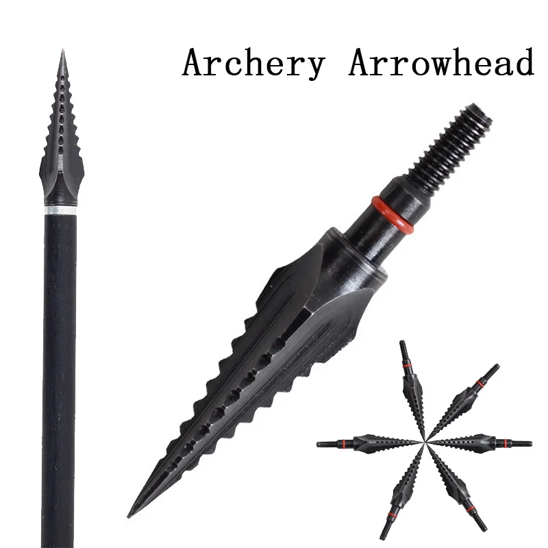 Cabeza de flecha de acero de alto carbono para caza, 1 unidad con ...