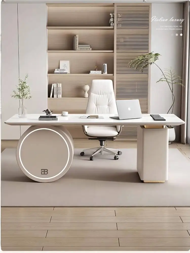 Light-luxury-slate-desk-modern-simple-desktop-computer-table-and-chair ...