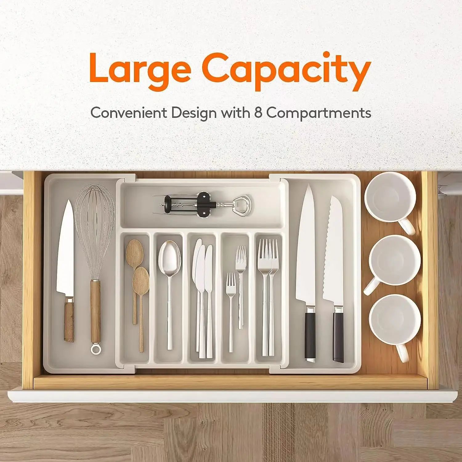 Expandable-Cutlery-Drawer-Organizer-Adjustable-Kitchen-Utensil-Tray-Set ...